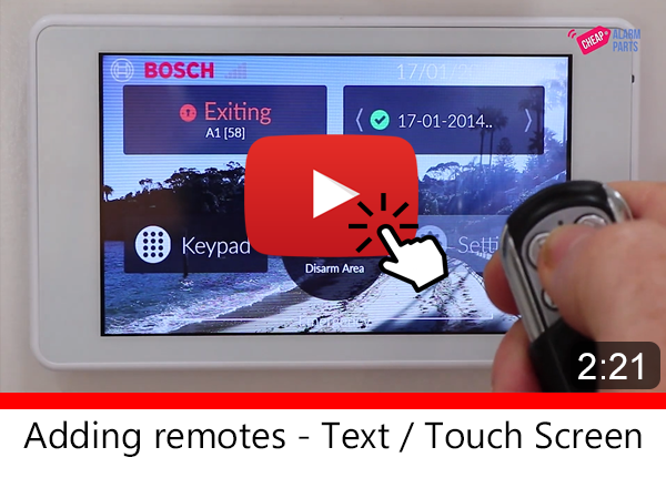 Alarm Parts Bosch Alarm Parts Bosch Remotes